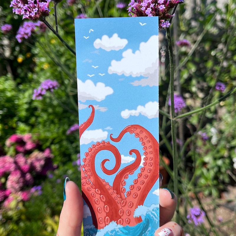 Octopus Bookmark - Etsy