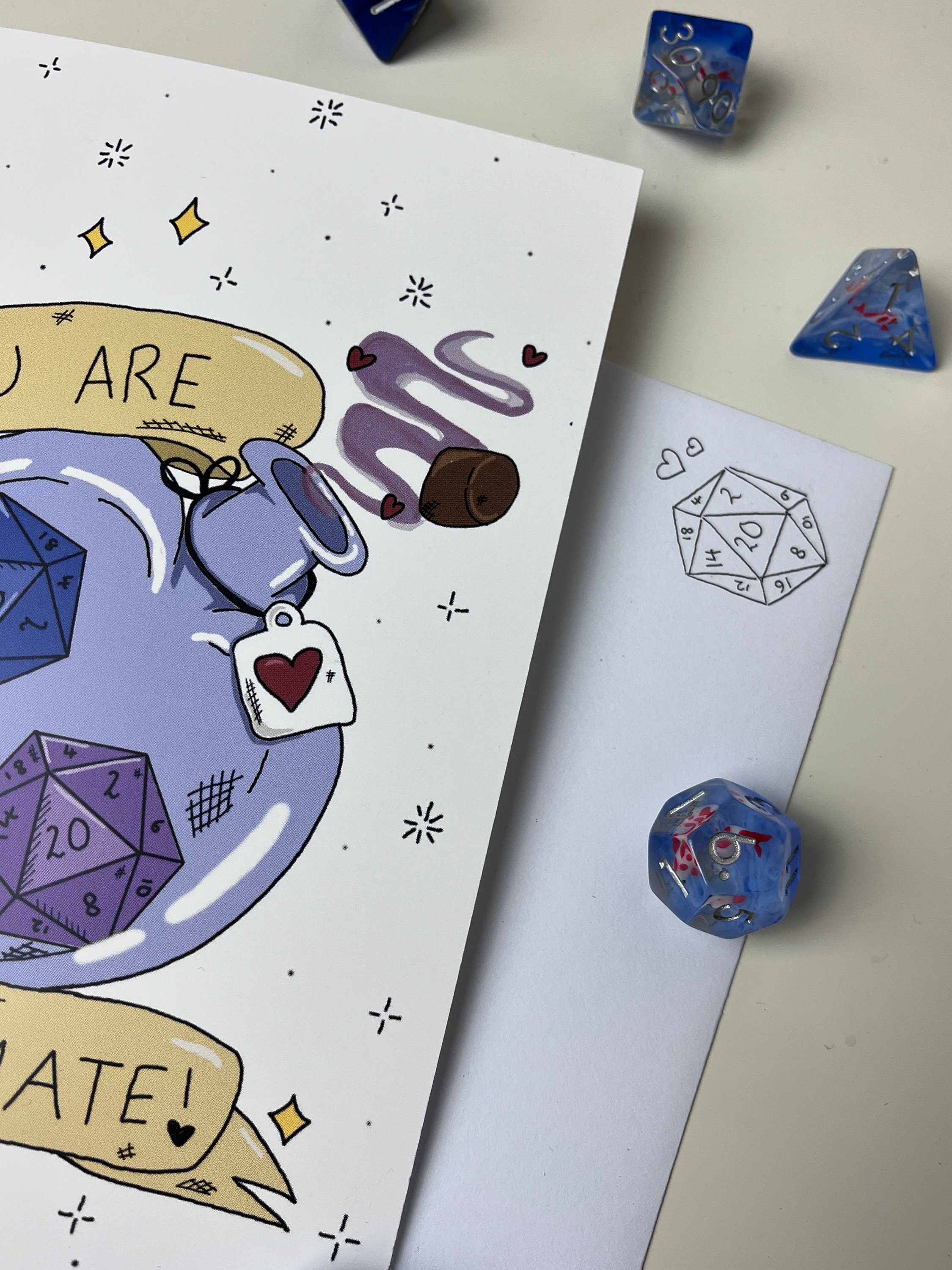 Dnd Valentine's Day Card // Love Card // Dungeons and Dragons // Nerdy ...