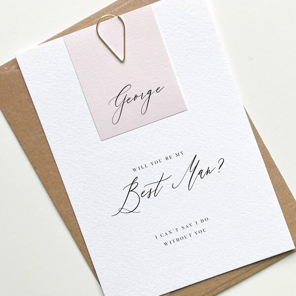 Best Man Card - Etsy UK