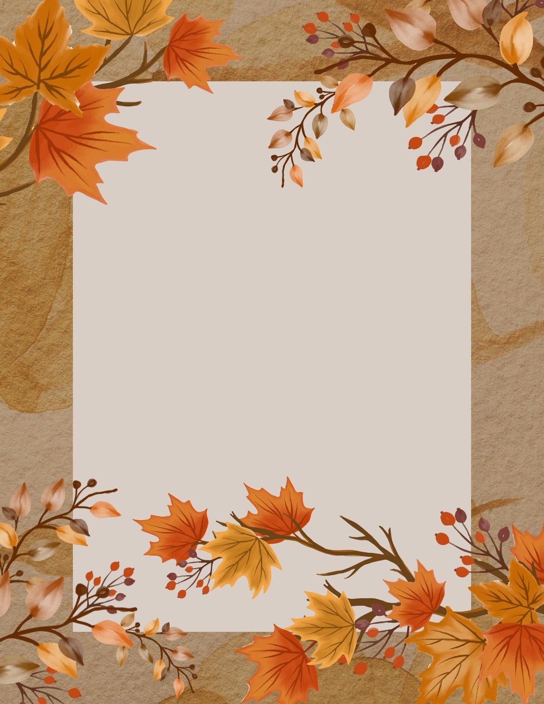 Fall Sign, Fall Digital Templet, Fall Digital - Etsy