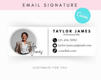 Outlook Email Signature Template, Professional Email Signature ...