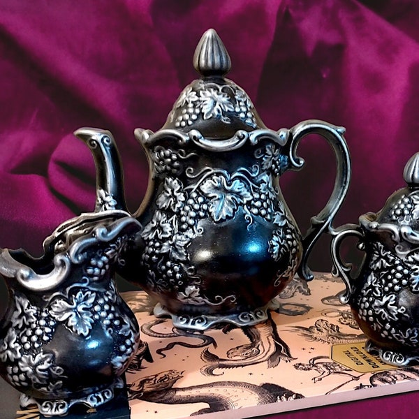 Goth Tea Set - Etsy