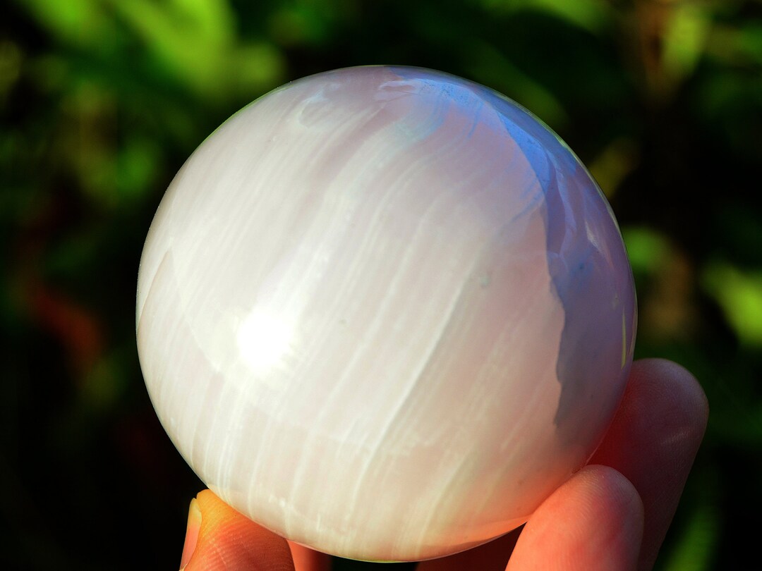 Pink Mangano Calcite Sphere (60mm - 90mm), Large Calcite Ball, Heart ...