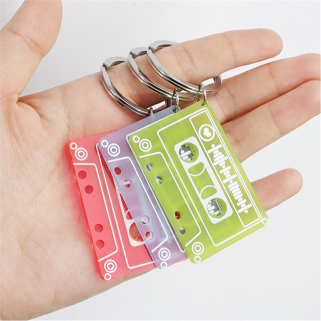 Custom Scannable Music Code Keychain With Personalized Acrylic Tape ...