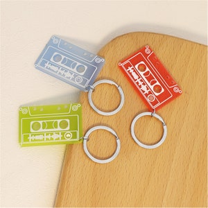 Custom Scannable Music Code Keychain With Personalized Acrylic Tape ...