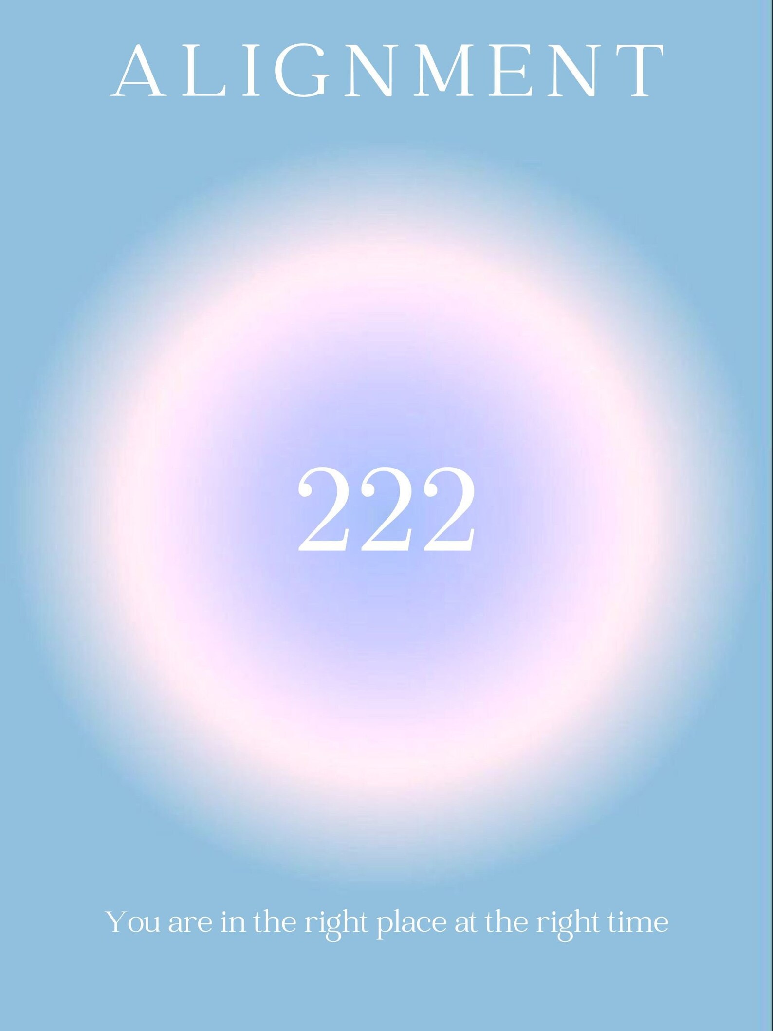 222 Alignment Angel Number Digital Print | Etsy