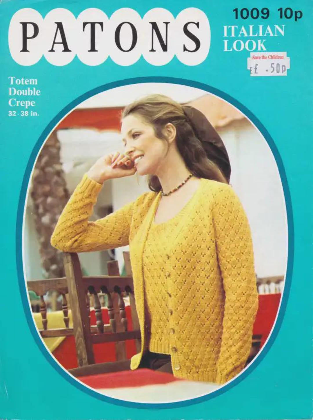 1970s Knitting Pattern Set: Cardigan & Shirt (PDF Download, 32-38" Bust ...