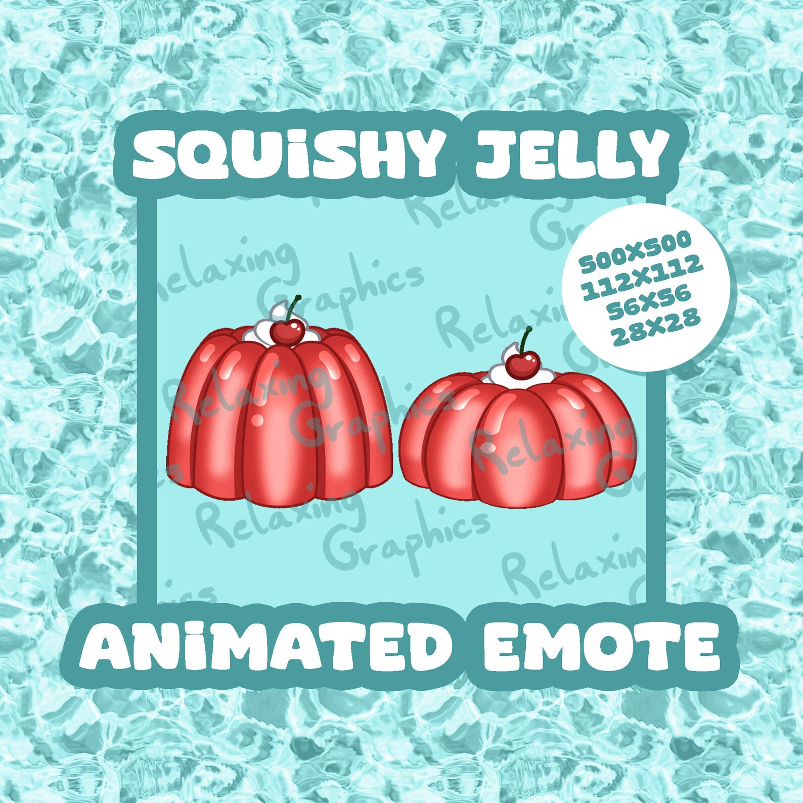 ANIMATED Squishy Cherry Jelly/ Jello for Twitch, Discord - Etsy