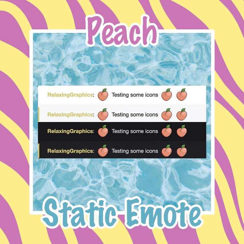 PLUMP PEACH Peach Static Emote for Twitch, Discord, Youtube - Etsy