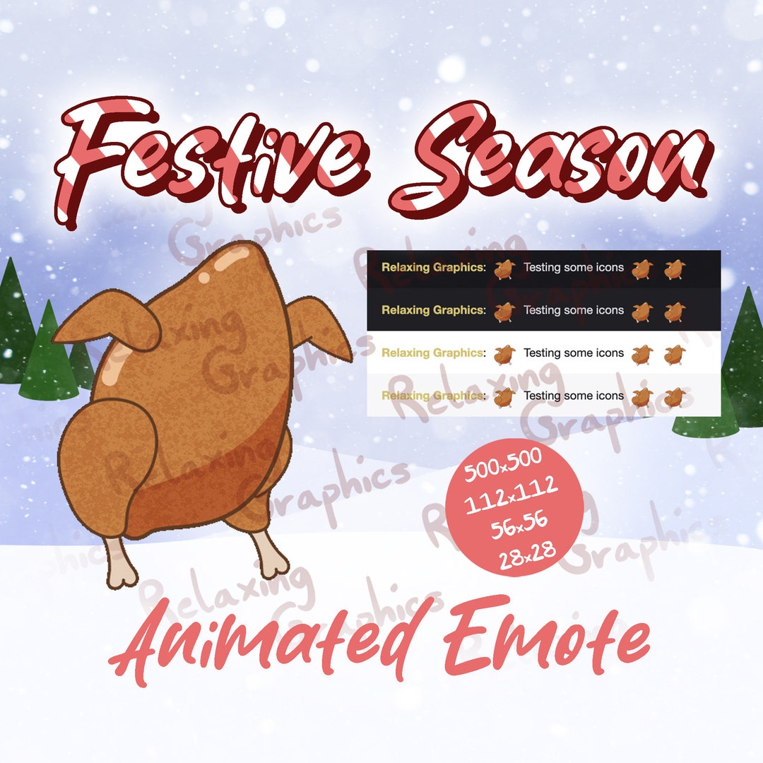 ANIMATED Jumping Turkey for the Festive Season! for Twitch, Discord ...