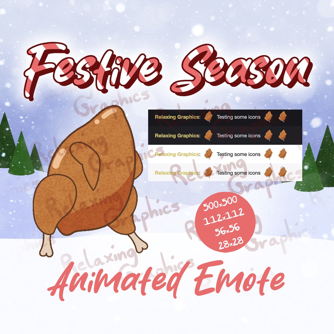 ANIMATED Walking Turkey for the Festive Season! for Twitch, Discord ...