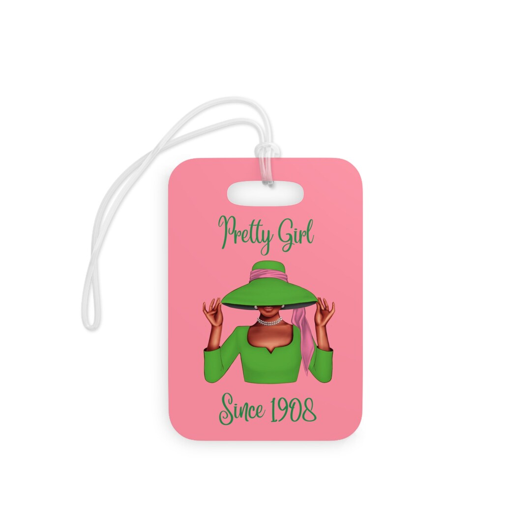 Personalized AKA Pretty Girl Since 1908 Luggage Tags | Sorority ...