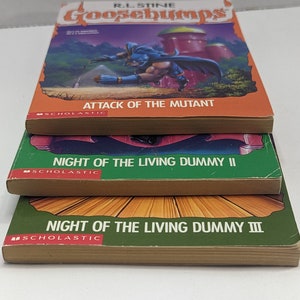 Goosebumps R.L. STINE Vintage 1990s Youth Horror Scholastic Paperback 3 ...