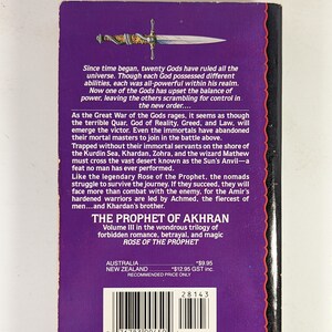 Vintage Fantasy 3 BOOK SERIES Rose of the Prophet 1989 Paperback GOOD ...
