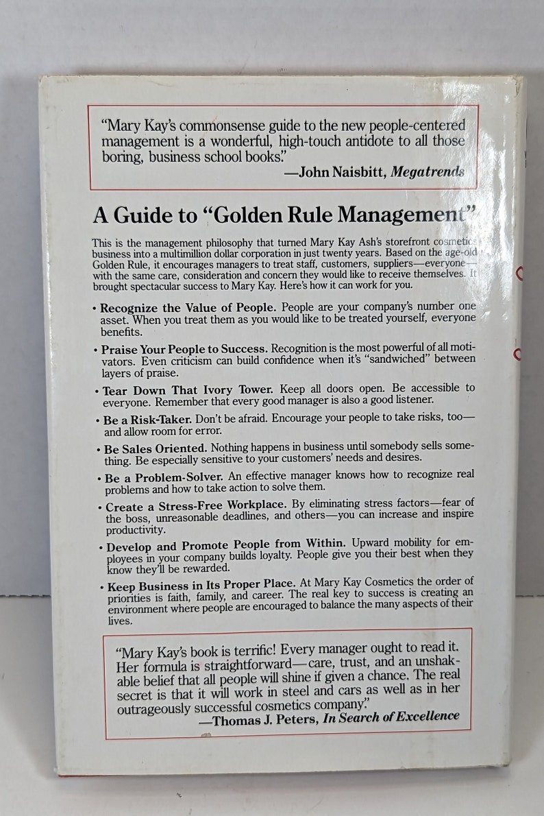 SIGNED! Mary Kay on People Management 1984 Hardcover Reference (GOOD ...