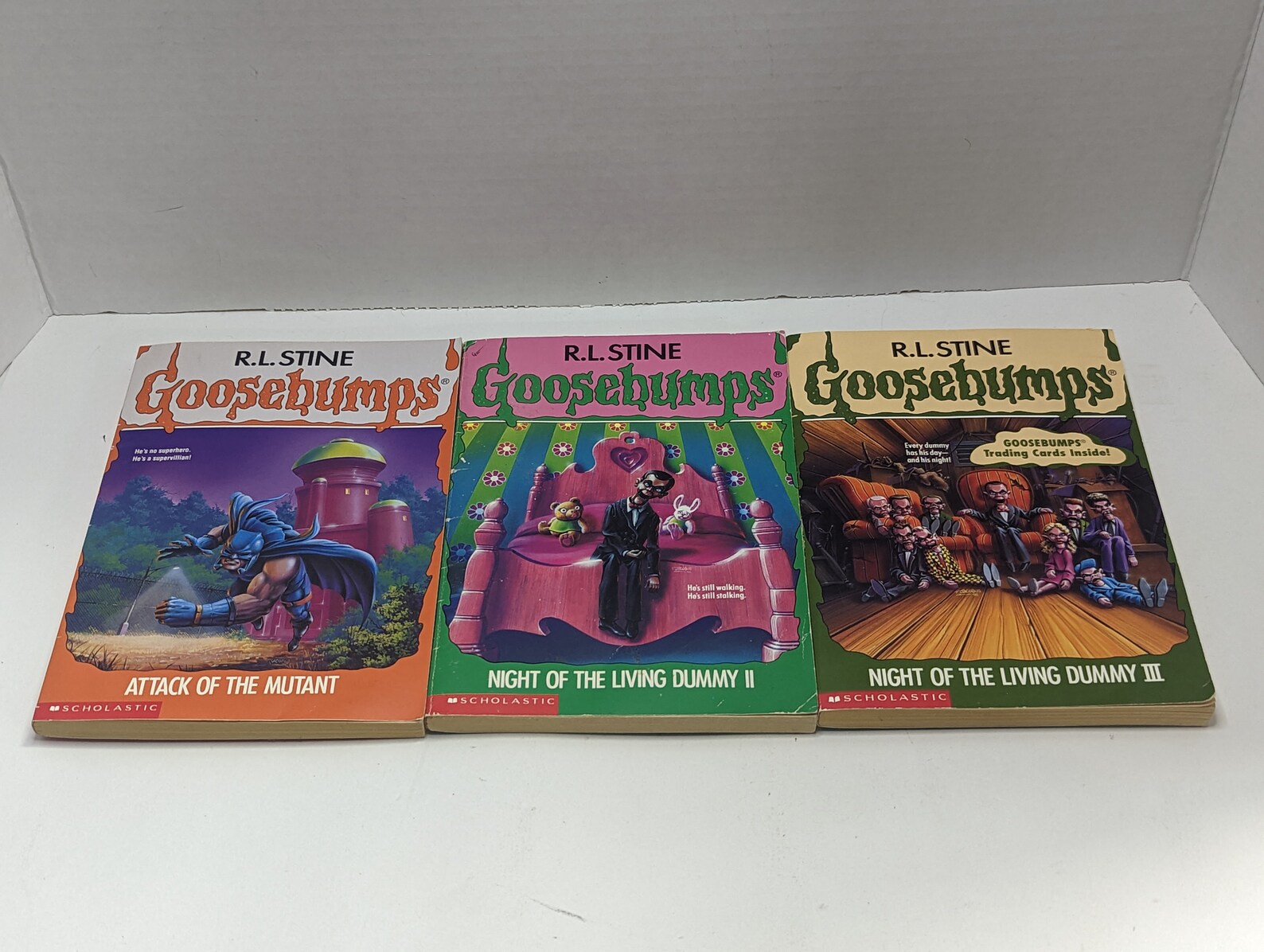 Goosebumps R.L. STINE Vintage 1990s Youth Horror Scholastic Paperback 3 ...
