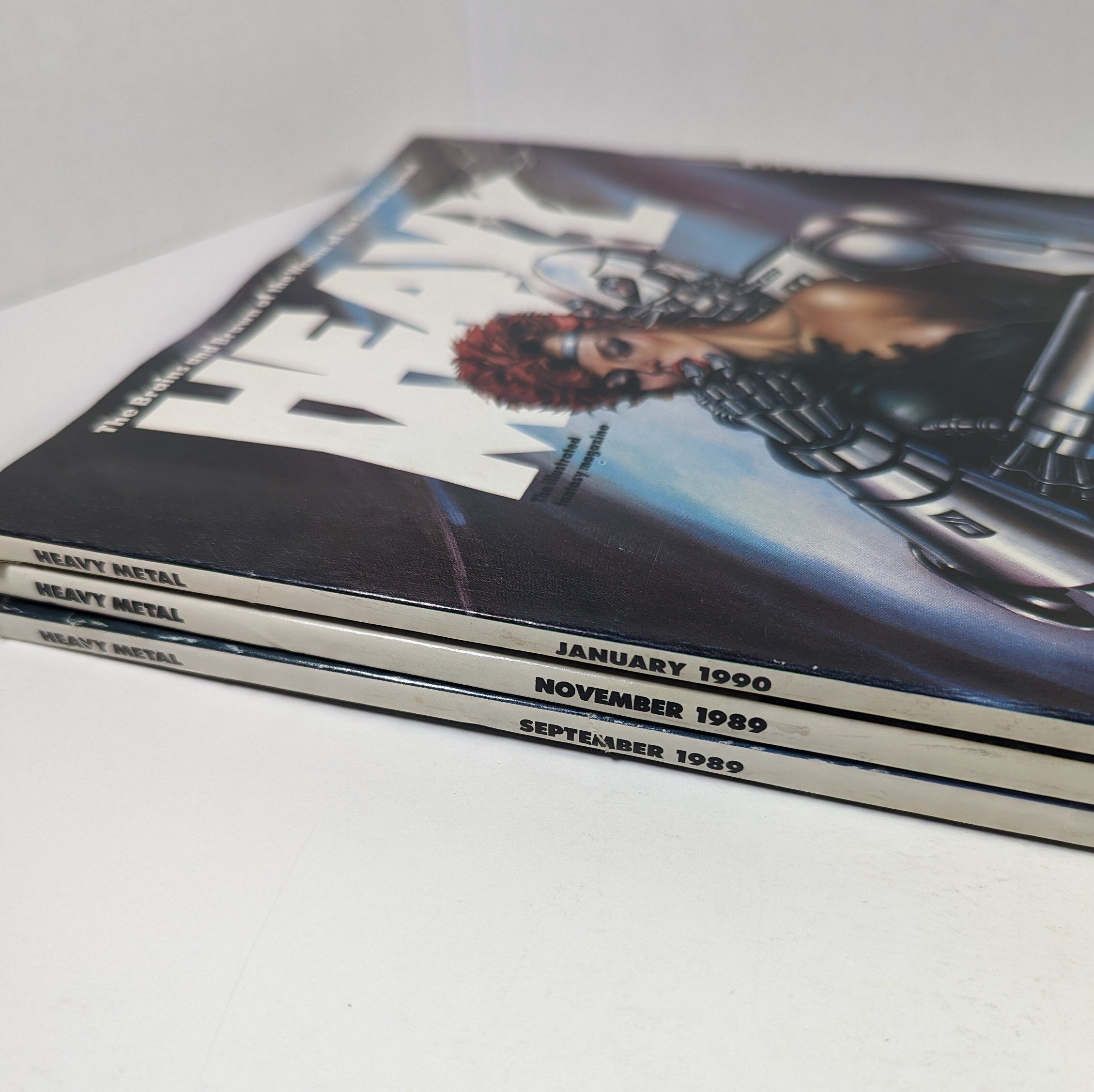 Vintage HEAVY METAL Magazines Selection 1989-1990 GOOD - Etsy