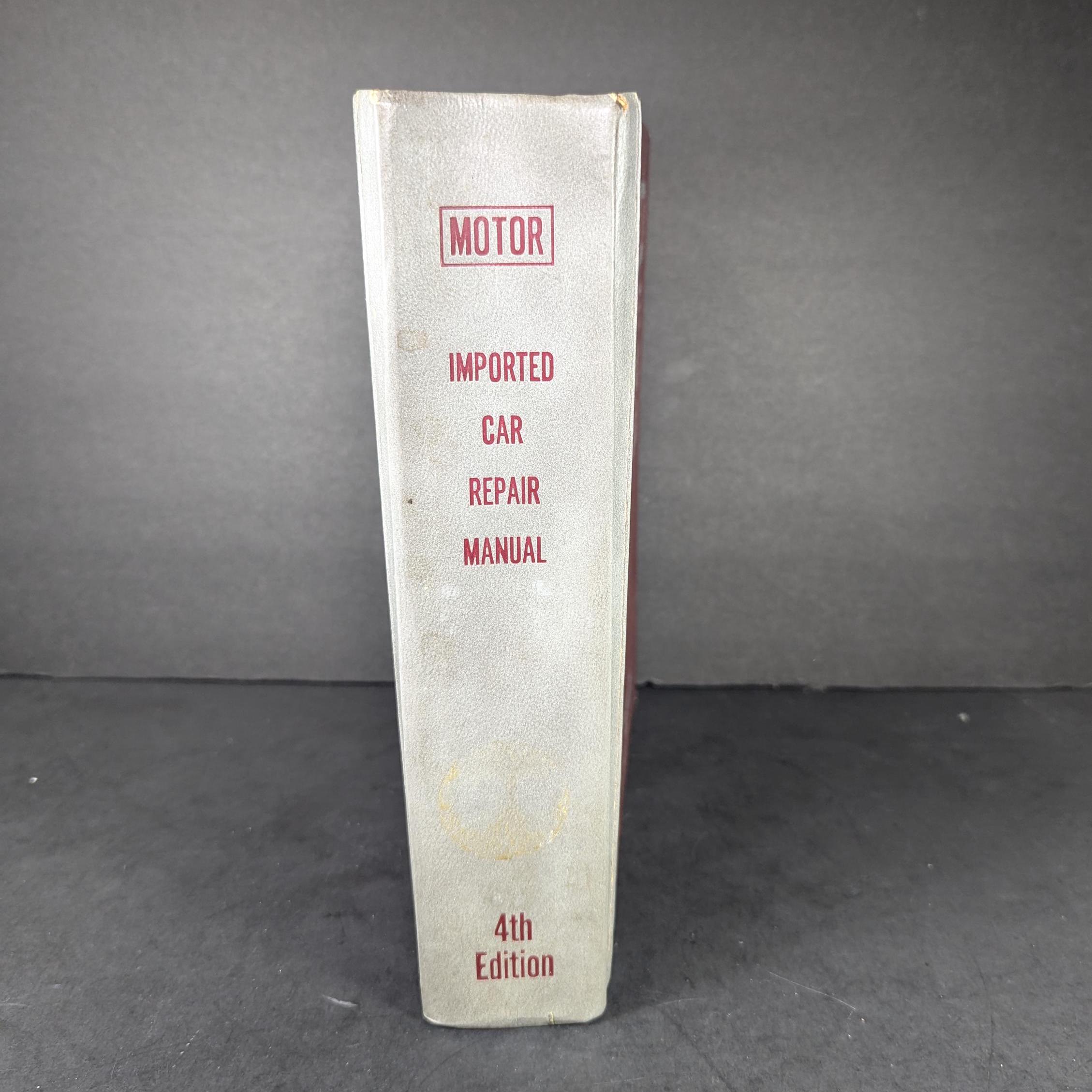 Motor Imported Car Repair Manual 4th Edition 32 Car Brands Model