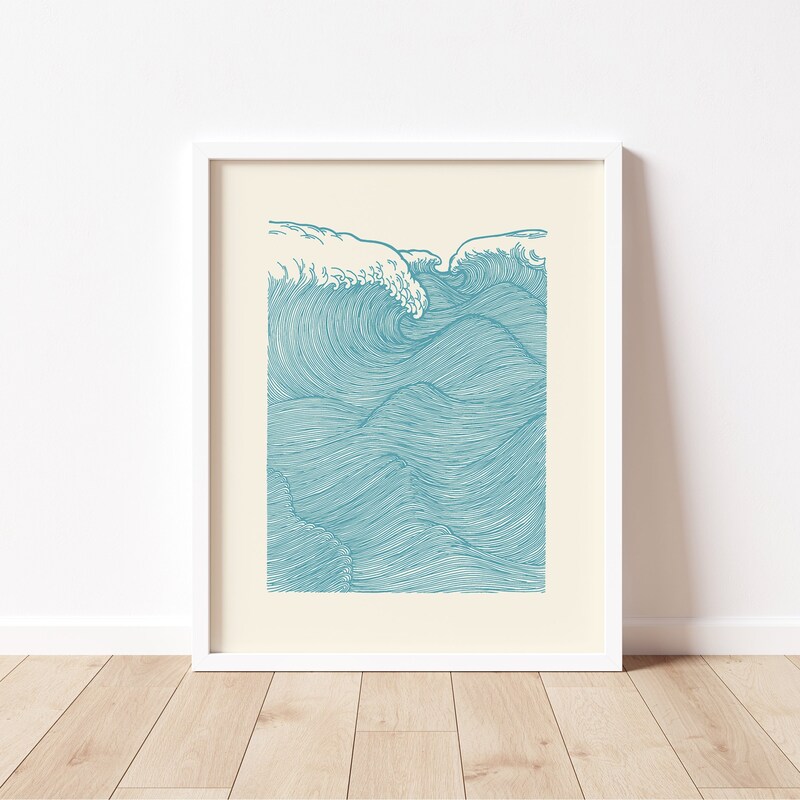Minimalist Surf Art - Etsy