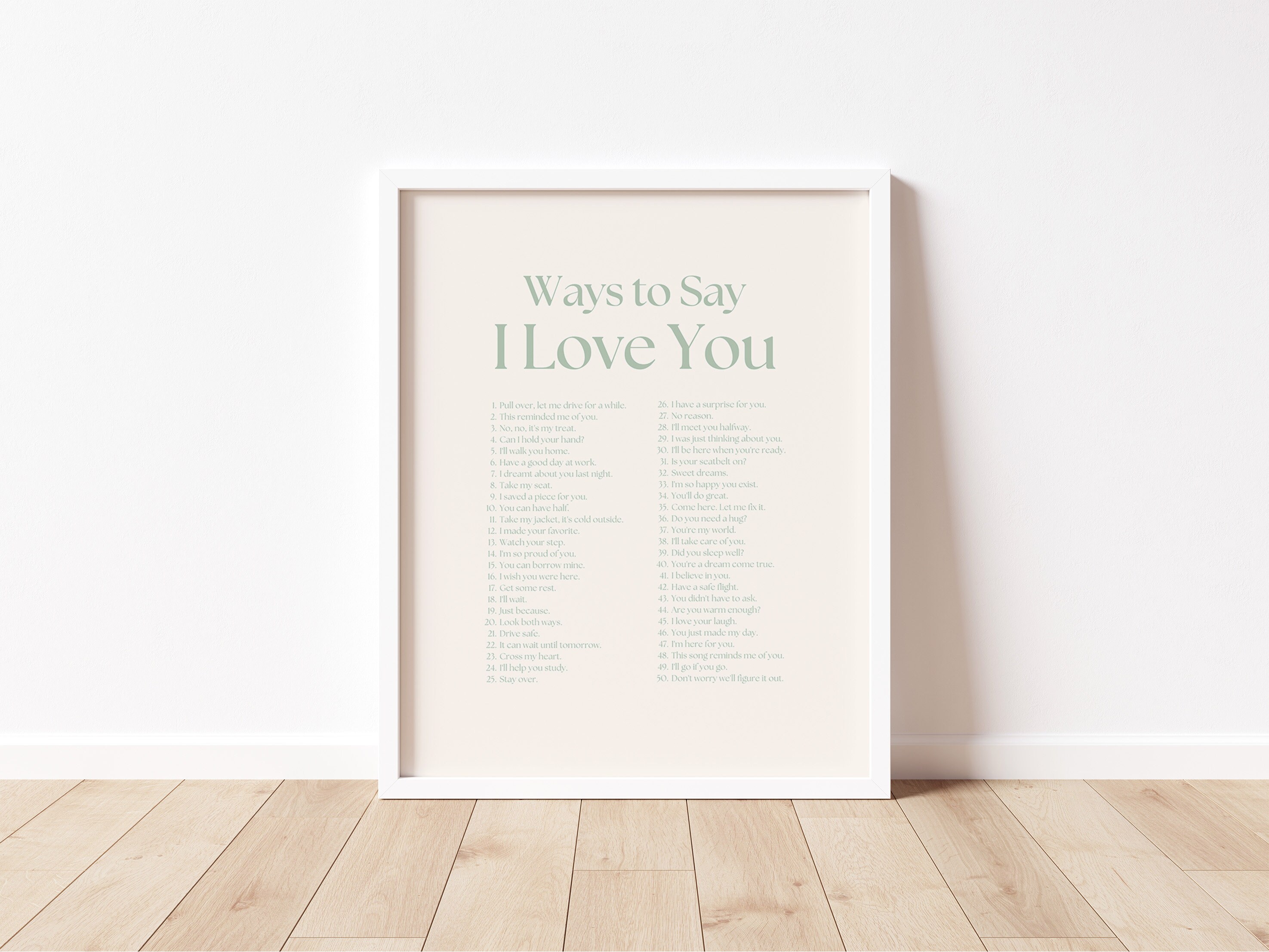 I Love You Print, Ways to Say I Love You Print, Retro Wall Decor ...