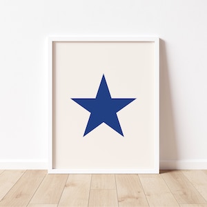 Star Poster Western Art Print Cowboy Poster Country Wall Art 70s Wall ...