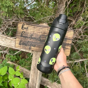 Glow in the Dark Alien Tumbler Decals Custom Travel Mug Decals Water ...