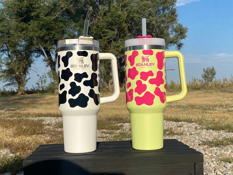 Cow Print Tumbler Decal Made for Stanley Quencher Farm - Etsy
