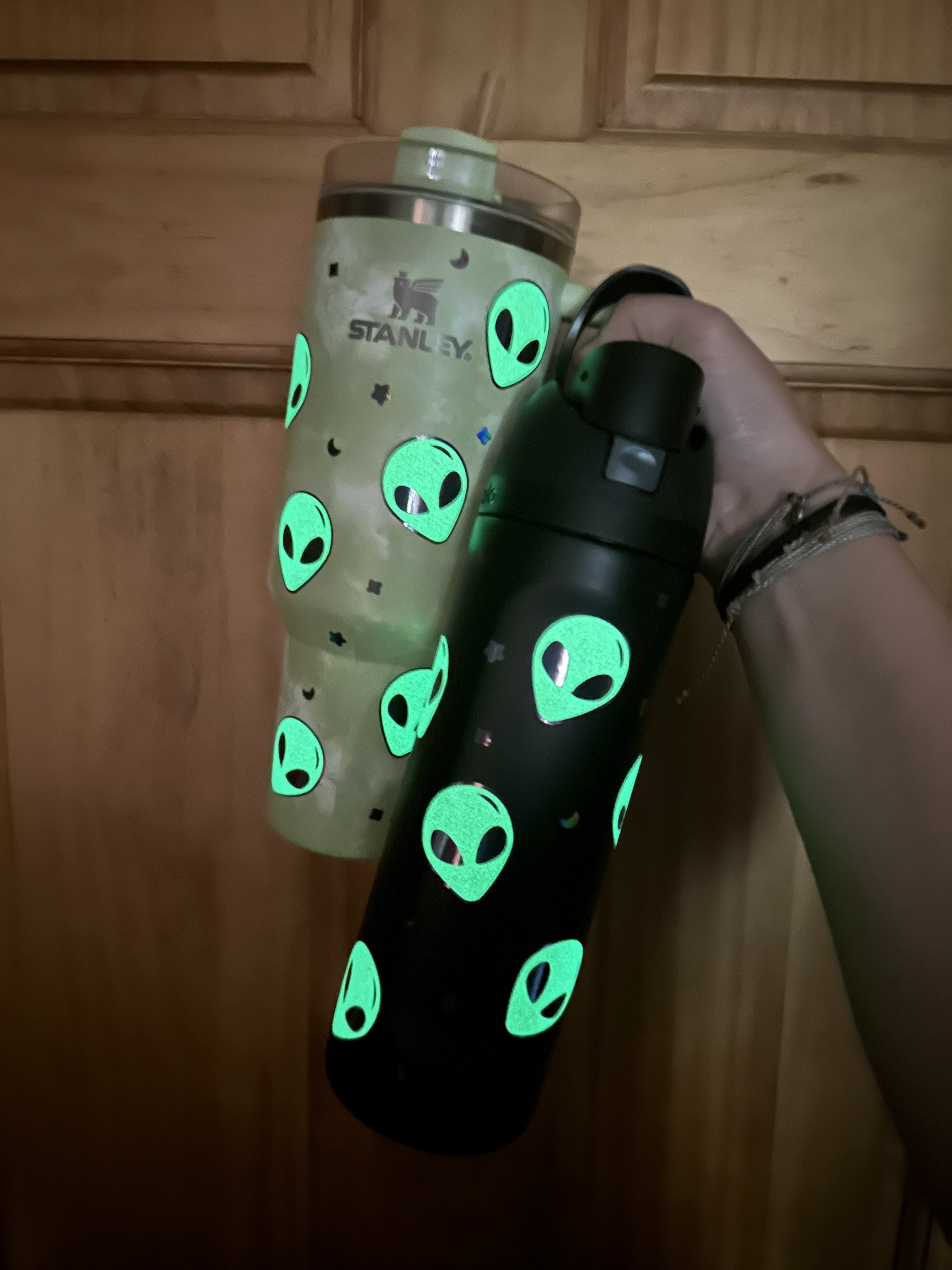 Glow in the Dark Alien Tumbler Decals Custom Travel Mug - Etsy