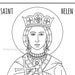 St. Helen Icon Coloring Page - Etsy