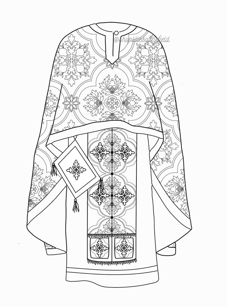Orthodox Liturgical Colors Coloring Page - Etsy Canada