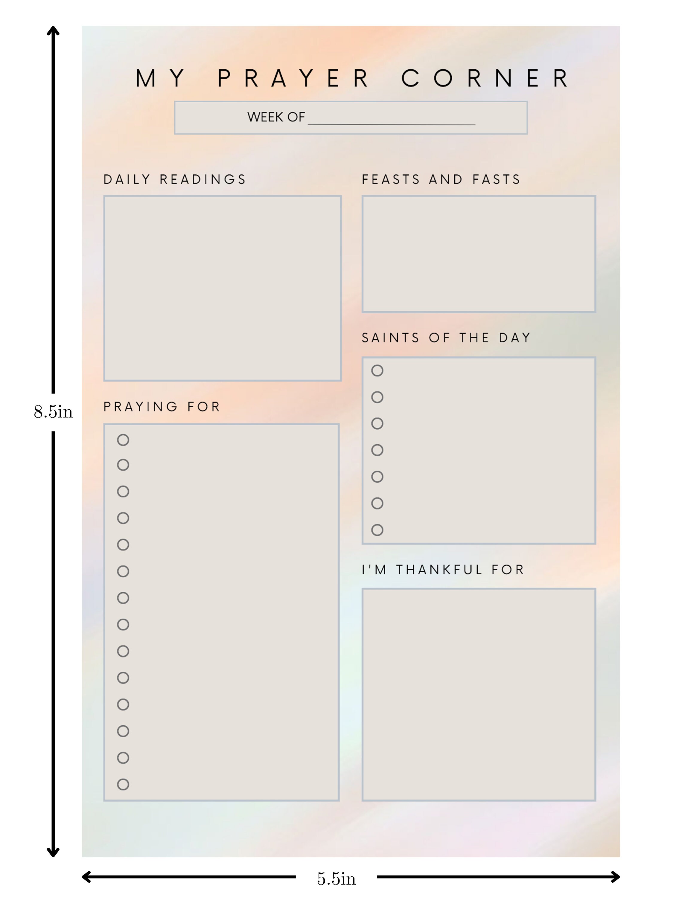 Prayer Corner Companion Notepad - Etsy