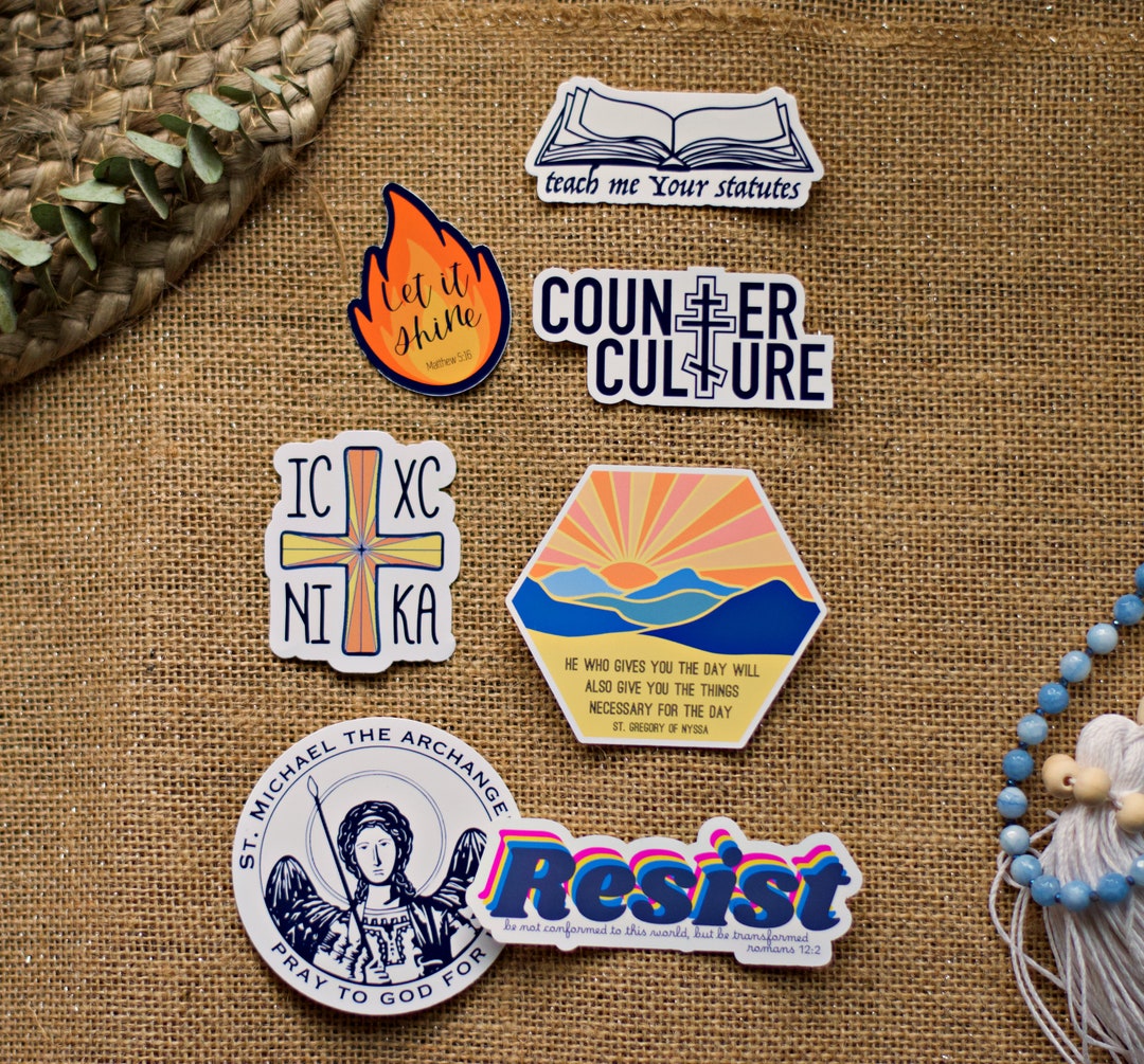 Christian Vinyl Stickers - Etsy