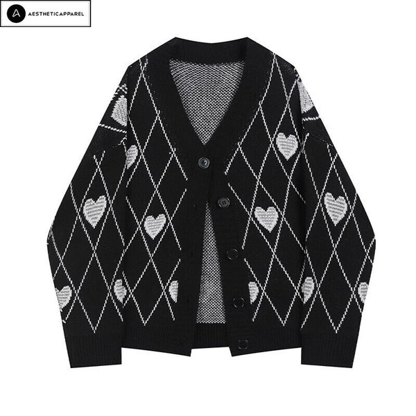 Grunge Cardigan - Etsy