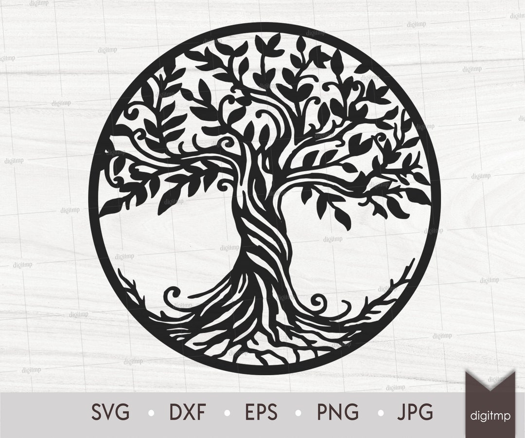 Tree of Life Laser Cut File: SVG DXF Clipart (digital File) - Etsy