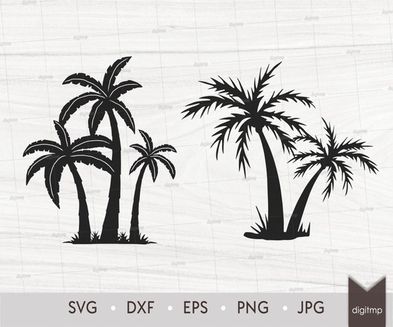 Vector Grass With Palm Trees