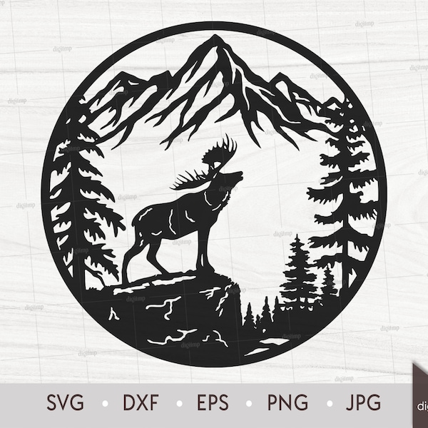 Moose Svg - Etsy