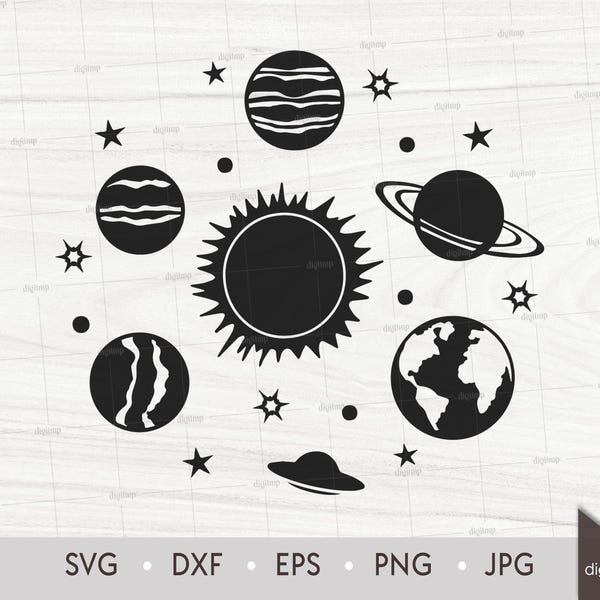 Solar System Svg - Etsy