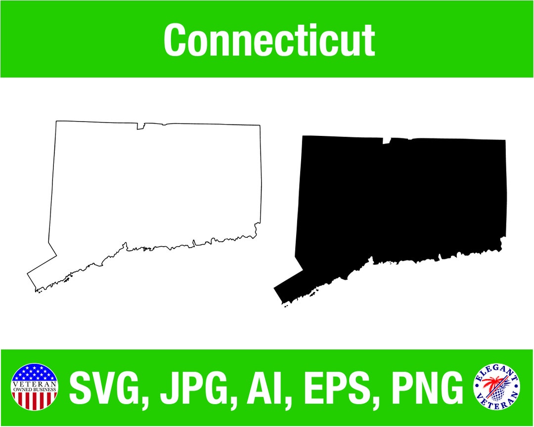 Connecticut State SVG Png Vector Crafts Tshirt Image - Etsy