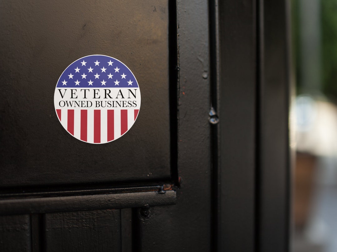 Veteran Owned Business, Indoor/outdoor Round Stickers - Etsy