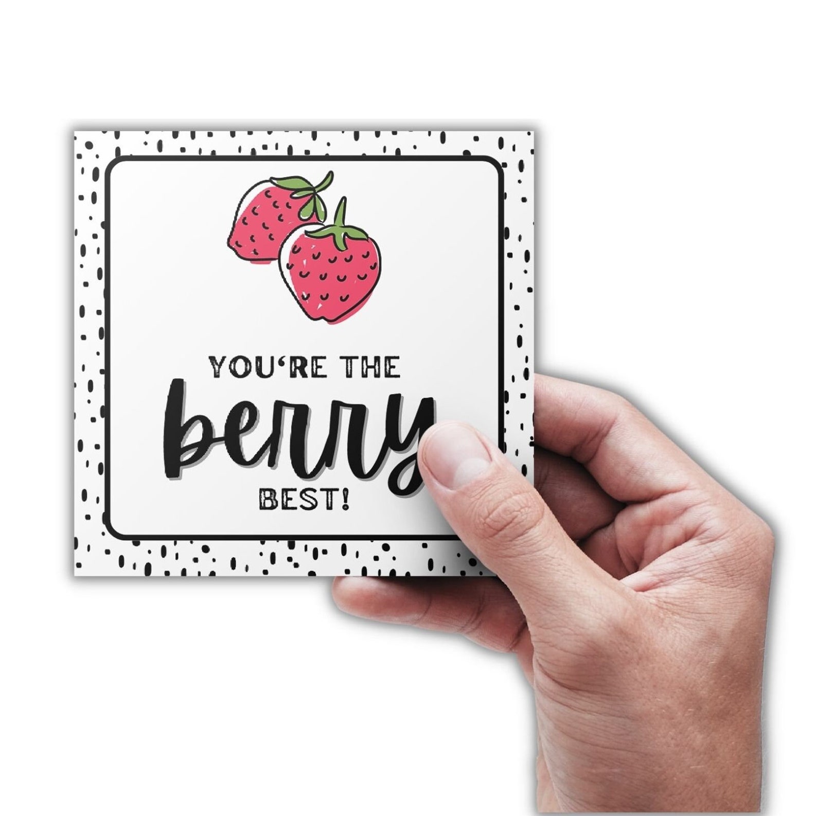 You're the Berry Best Strawberry Gift Tag Mother's Day Berry Basket ...