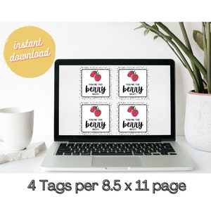 You're the Berry Best Strawberry Gift Tag Mother's Day Berry Basket ...