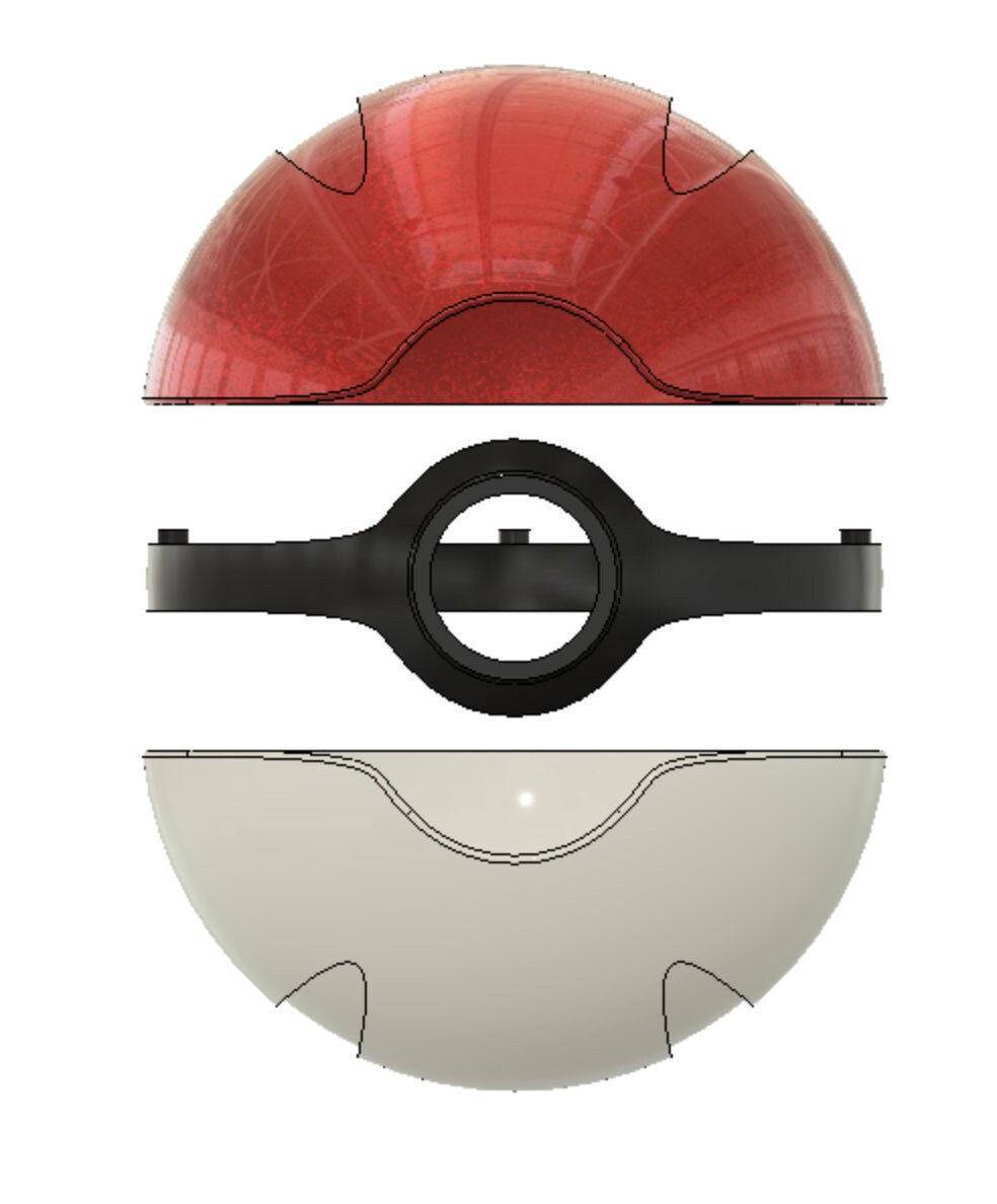 Real Life Pokeball STL Files *DIGITAL ITEM* - Etsy