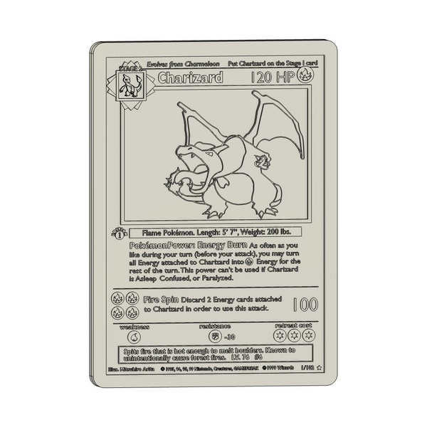 Charizard Card Svg - Etsy
