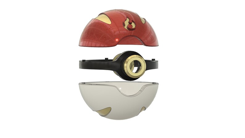 Real Life Pokeball With Fire Emblem STL Files *DIGITAL ITEM* - Etsy