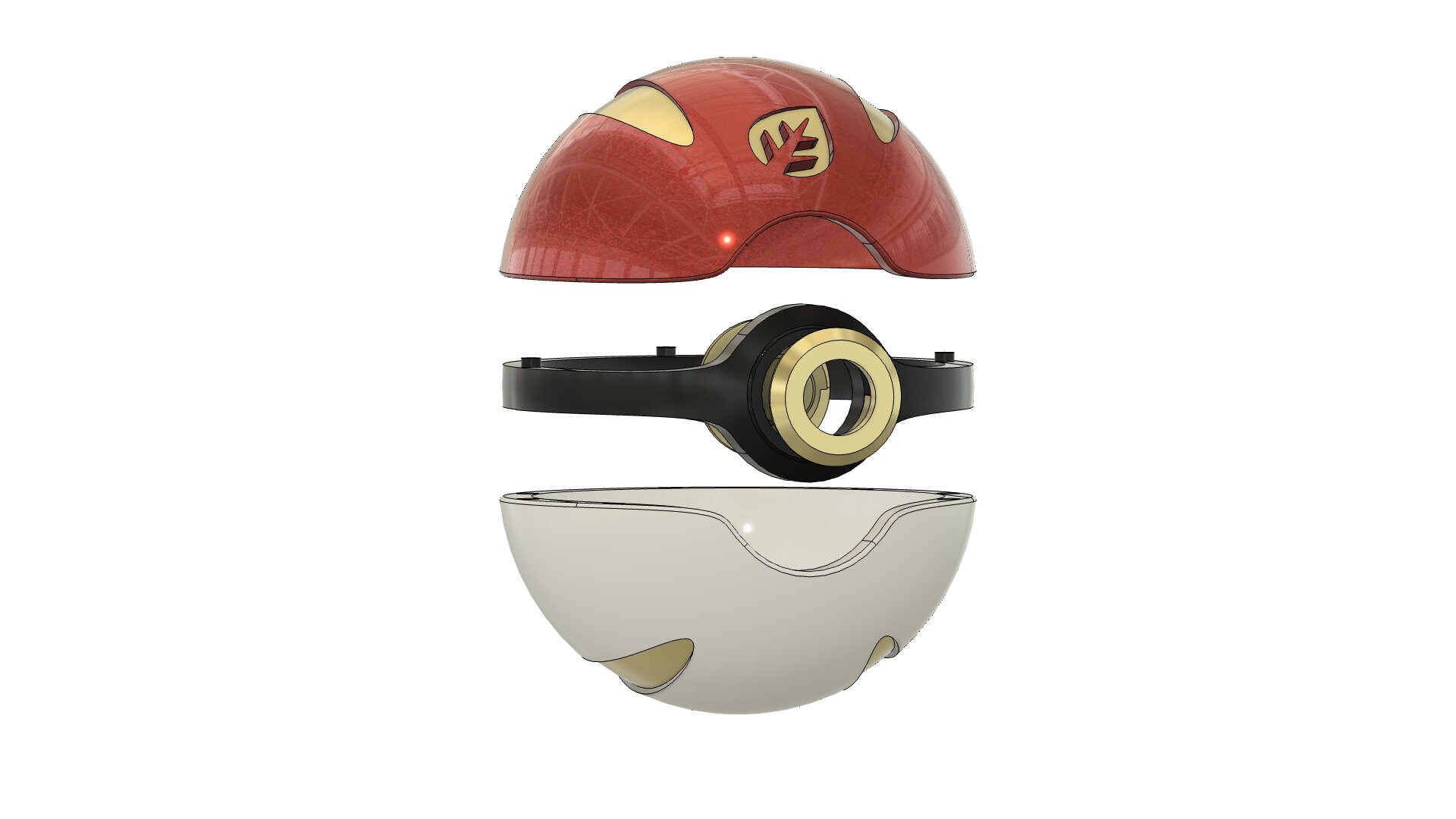 Real Life Pokeball With Grass Emblem STL Files *DIGITAL ITEM* - Etsy