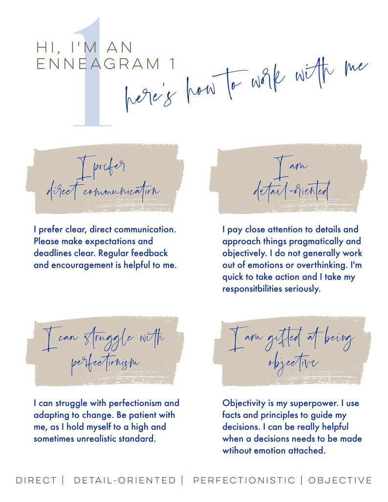 Enneagram at Work Bundle Enneagram Types at Work Guide - Etsy Australia
