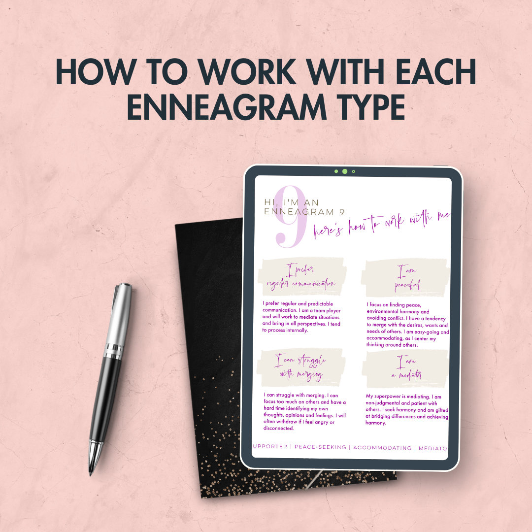 Enneagram at Work Bundle Enneagram Types at Work Guide Digital Download ...