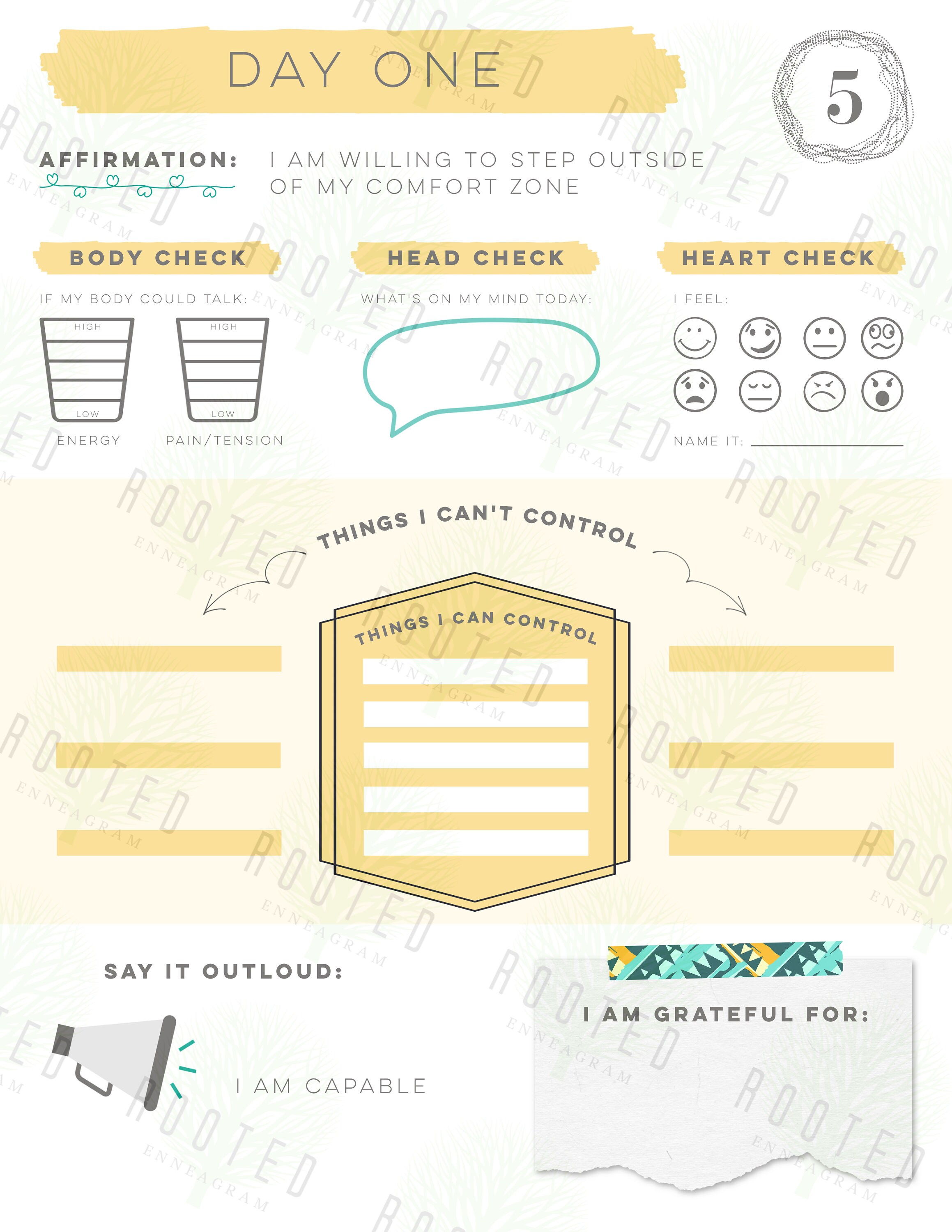 Enneagram 5 Workbook | Digital | Printable | Self Care Journal - Etsy