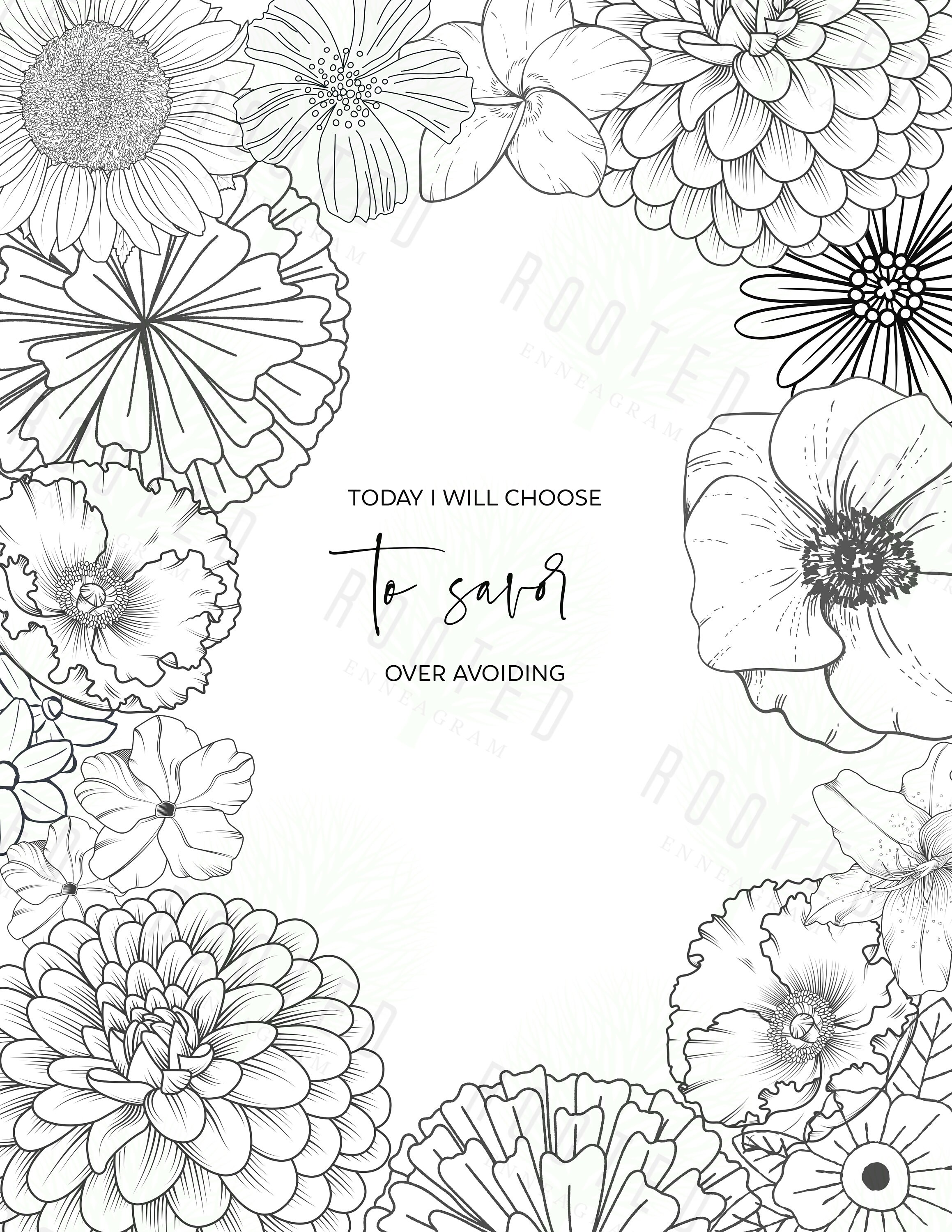 Enneagram 7 Coloring Pages Digital Download Printable — Rooted ...
