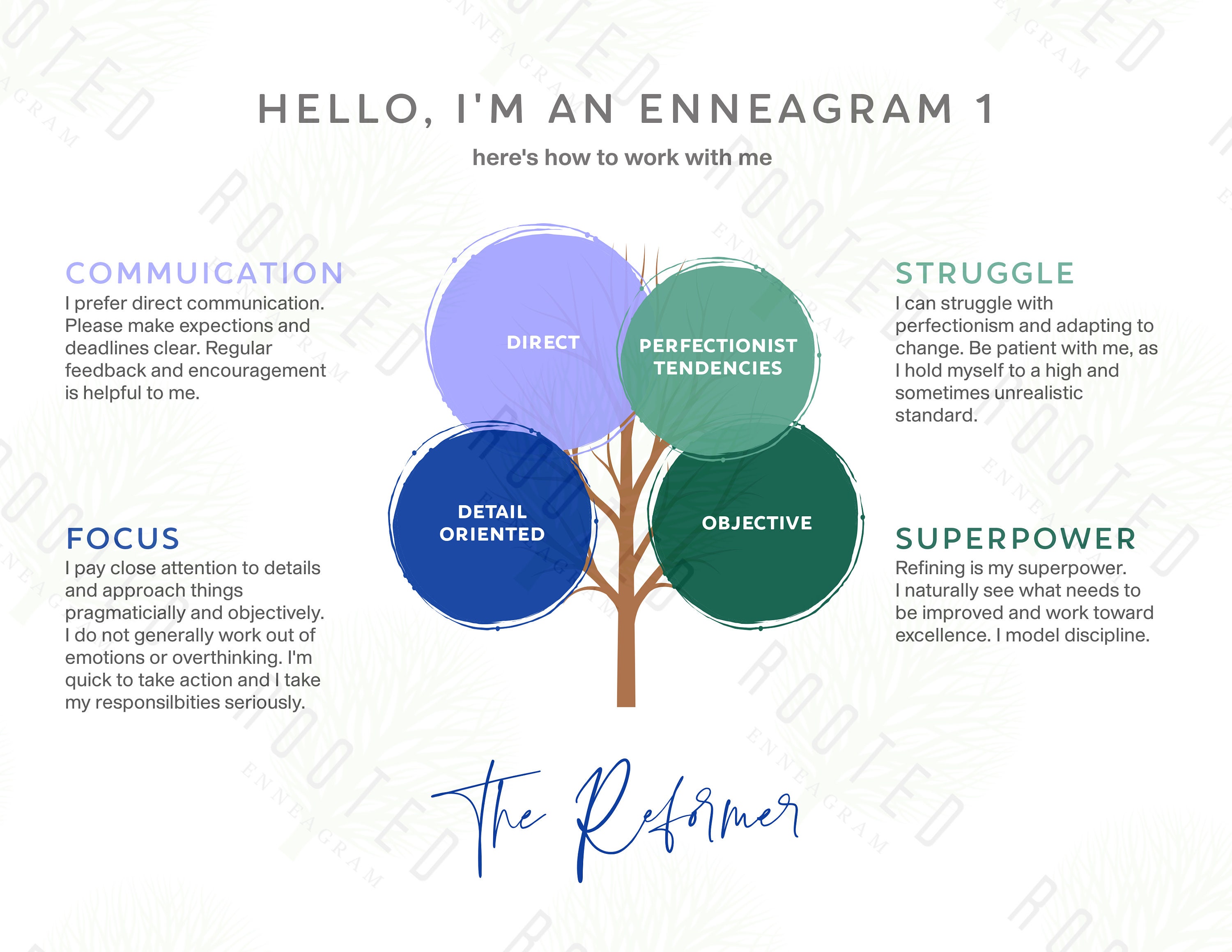 Enneagram 1 at Work Digital Download — Rooted Enneagram Coaching with ...